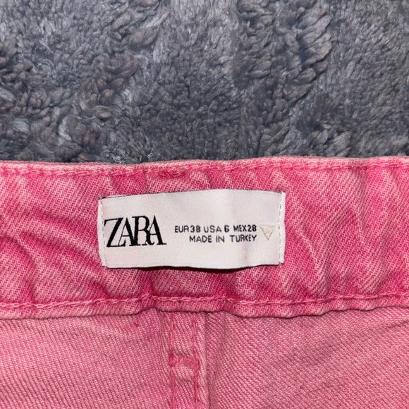 Zara | Jeans | Zara Vibrant Pink Denim | Poshmark